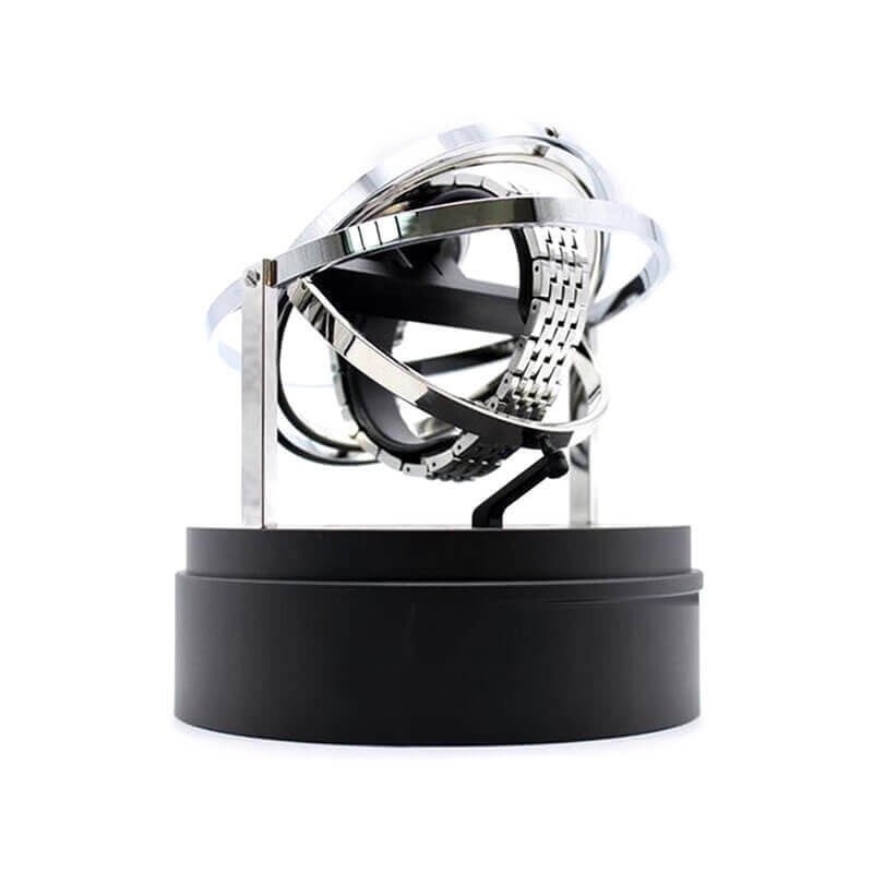 Gyro Watch Winder Silver — Astronomy Orbital Single Winder | Roroos