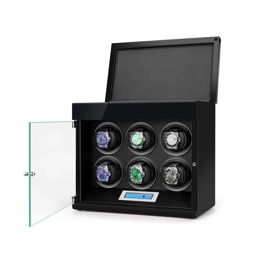6-slot automatic watch winder box for your Rolex collection