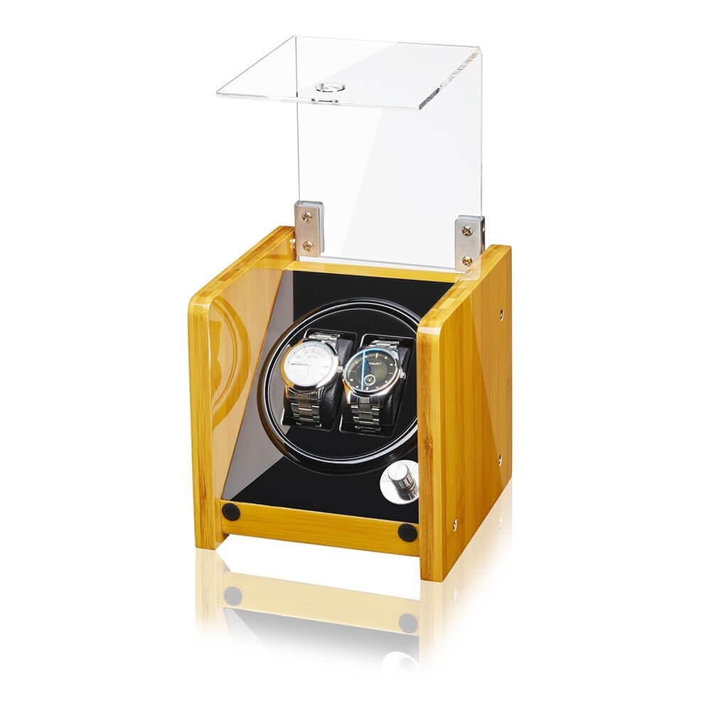Bamboo Double Rolex Winder - High Quality & Affordable