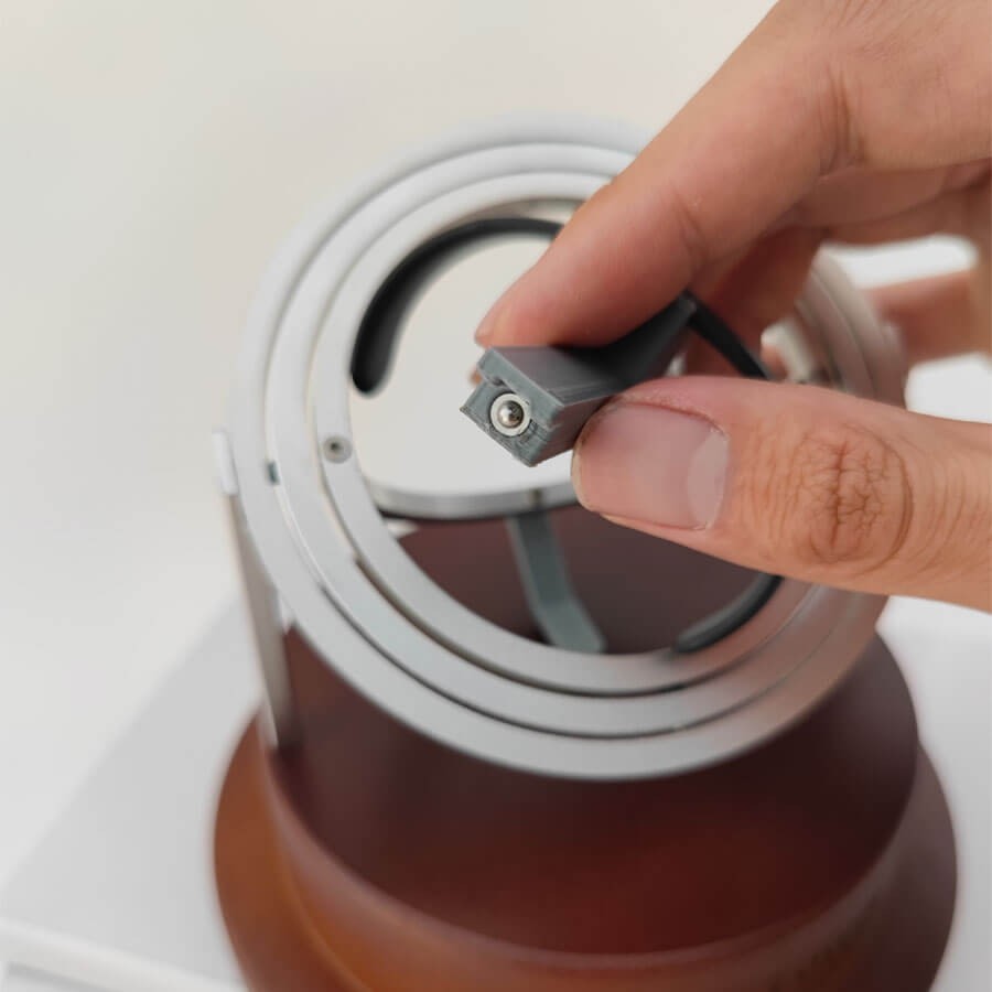 Dual Axis Orbit Gyro Watch Winder in Silver - Precision Winding Redefined