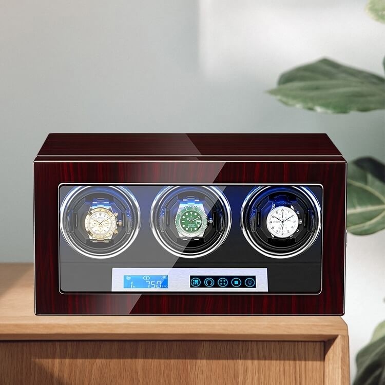 Triple Watch Winder With lcd Touch Screen Available at Roroos - For 3 ...